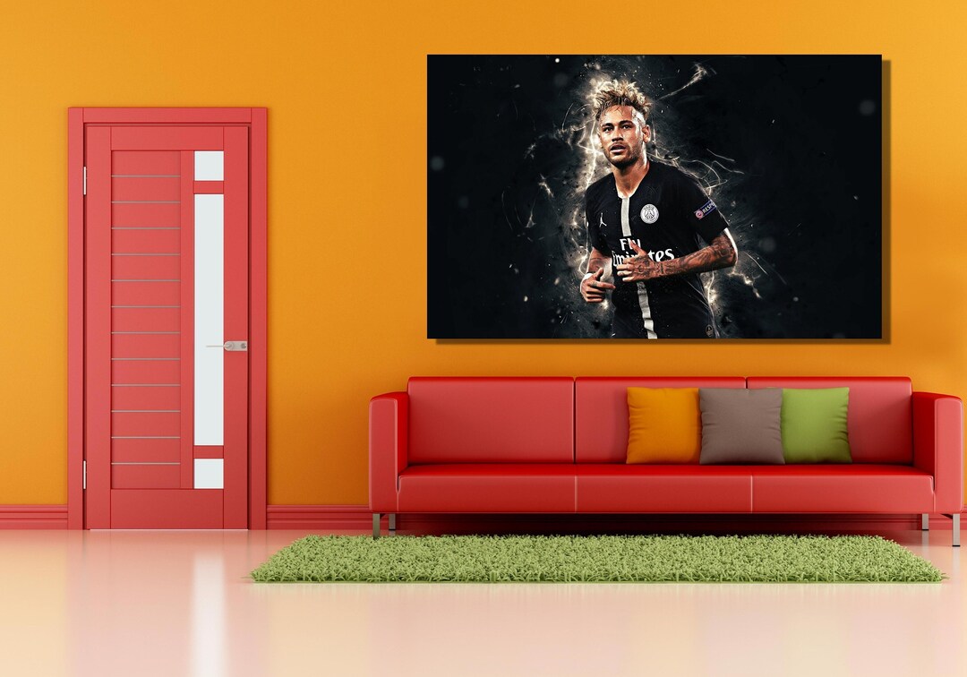 Neymar Canvas Poster Neymar Jr. Wall Art Canvas Wall Art - Etsy