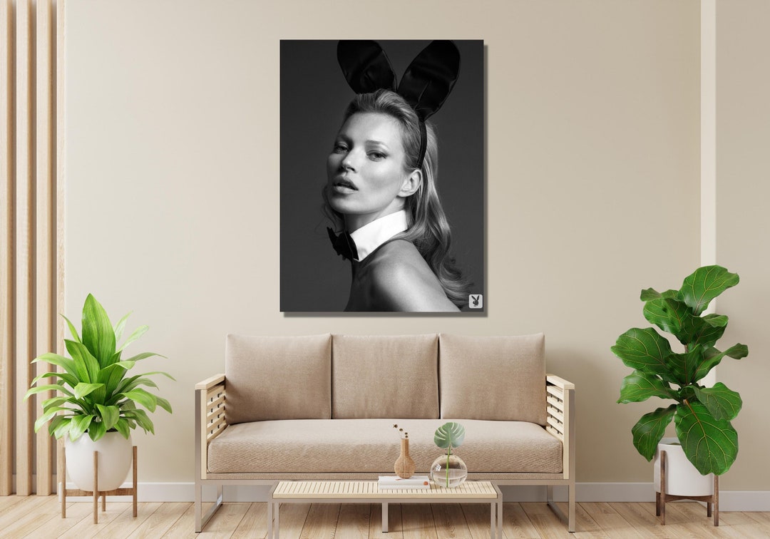 Kate Moss Fassion Wall Art Print Kate Moss Canvas Wall Art - Etsy