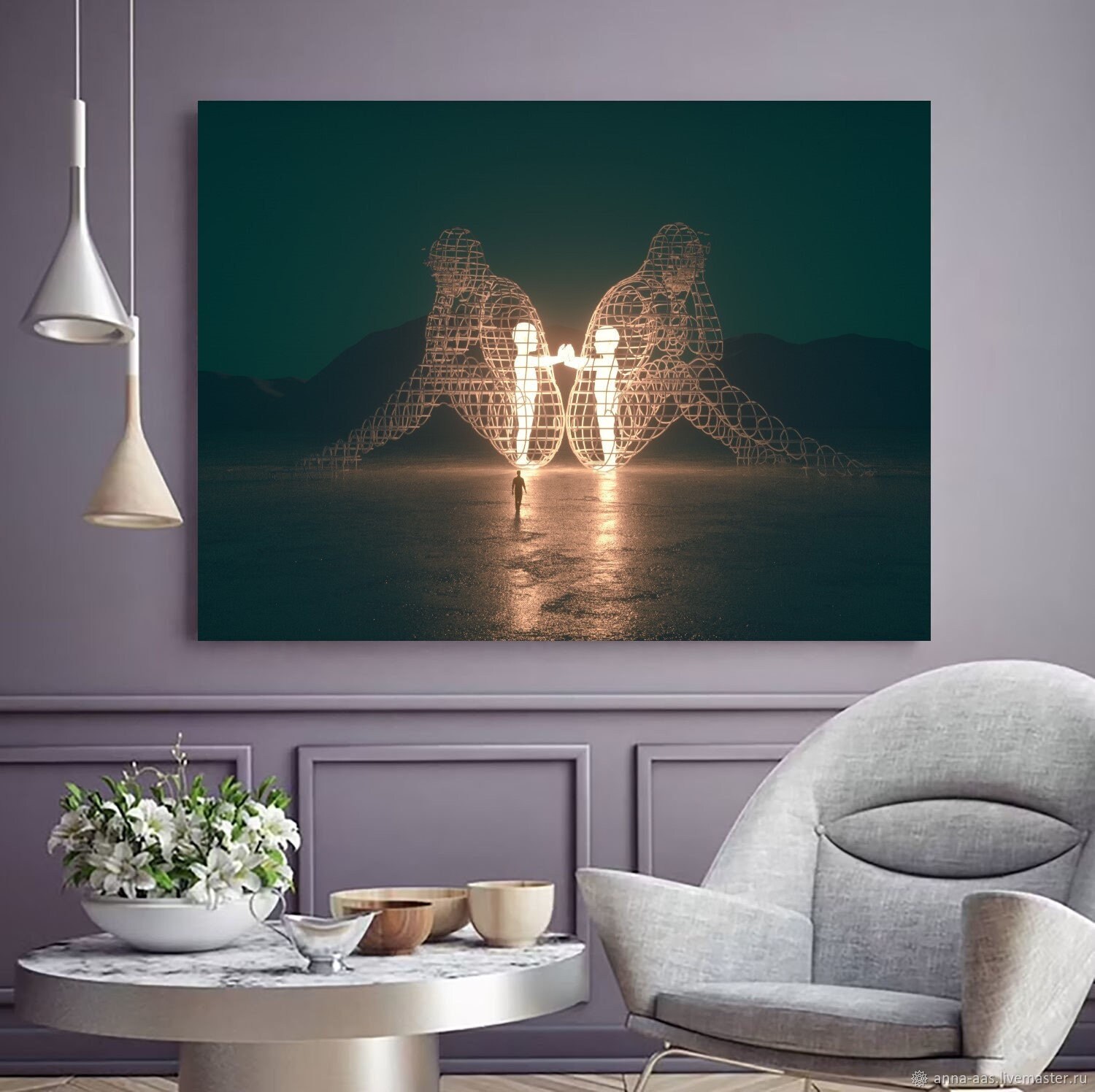 Alexander Milov Love ART Canvas Print Two People Turning - Etsy