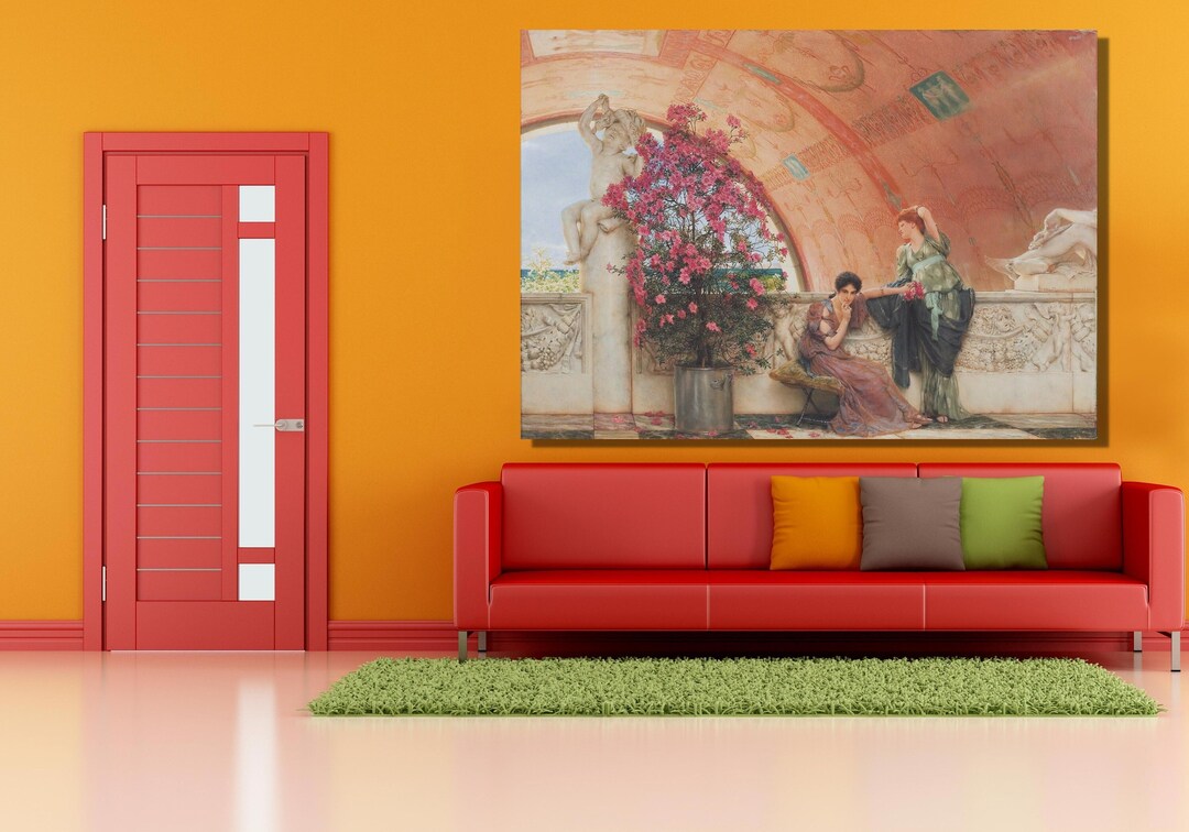 Lawrence Sir Alma Tadema the Rivals Painting Print, Lawrence Alma Tadema the Rivals Print Poster ...