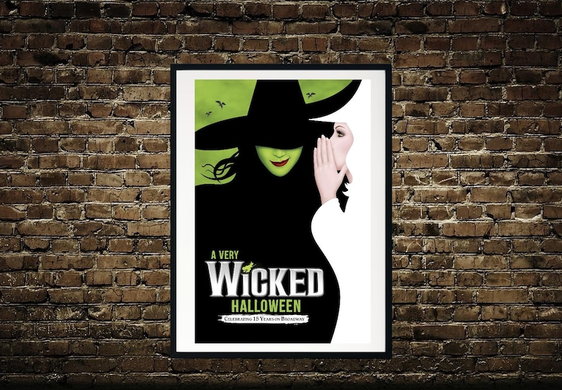 Wicked Musical Theatre Art Poster Print Wicked Musical - Etsy