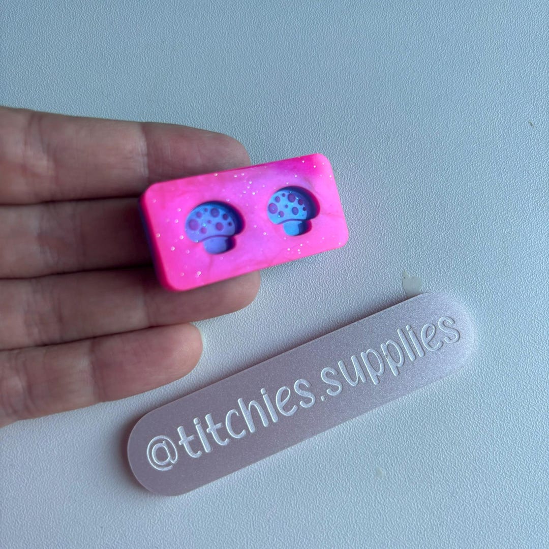 Mini Toadstool Stud Earrings Silicone Mould/mold - Etsy
