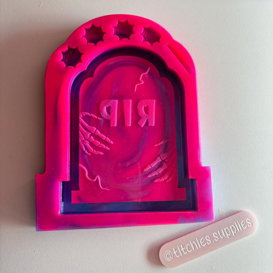 Large RIP Tombstone Tray Silicone Mould/mold - Etsy