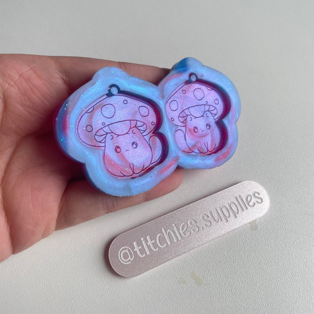 Cat in a Toadstool Hat Earring Silicone Mould/mold - Etsy