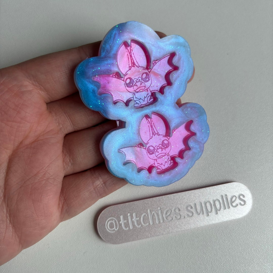 Cute Bat 1 Earring Silicone Mould/mold - Etsy
