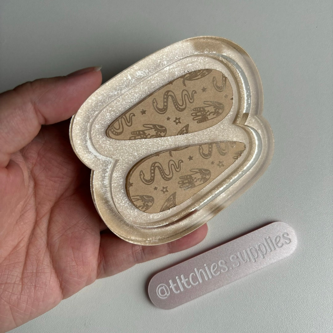 Serpent Tear Drop Hair Clip/barrette Silicone Mould/mold - Etsy