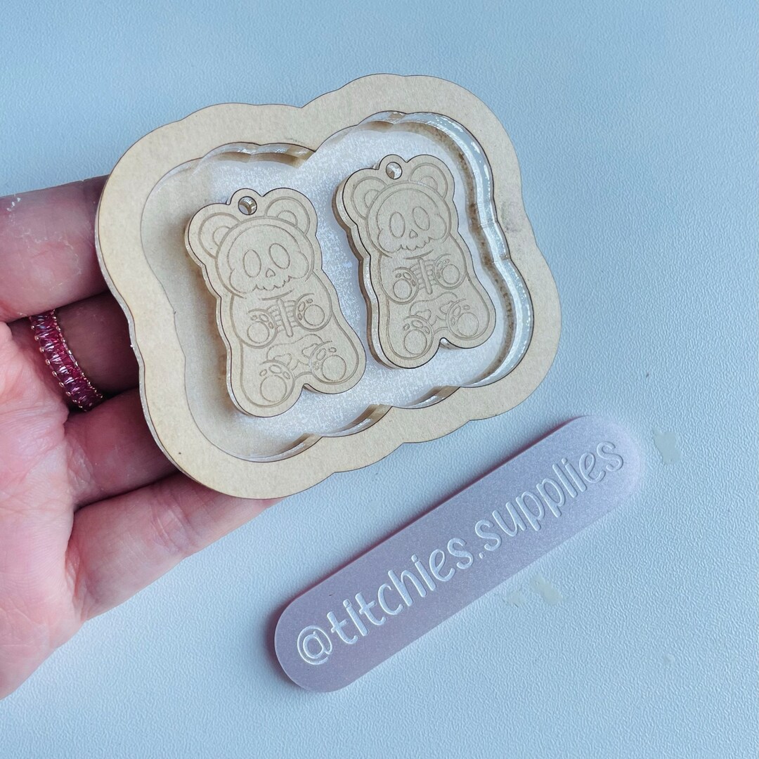 Skeleton Gummy Bear Earring Silicone Mould/mold - Etsy