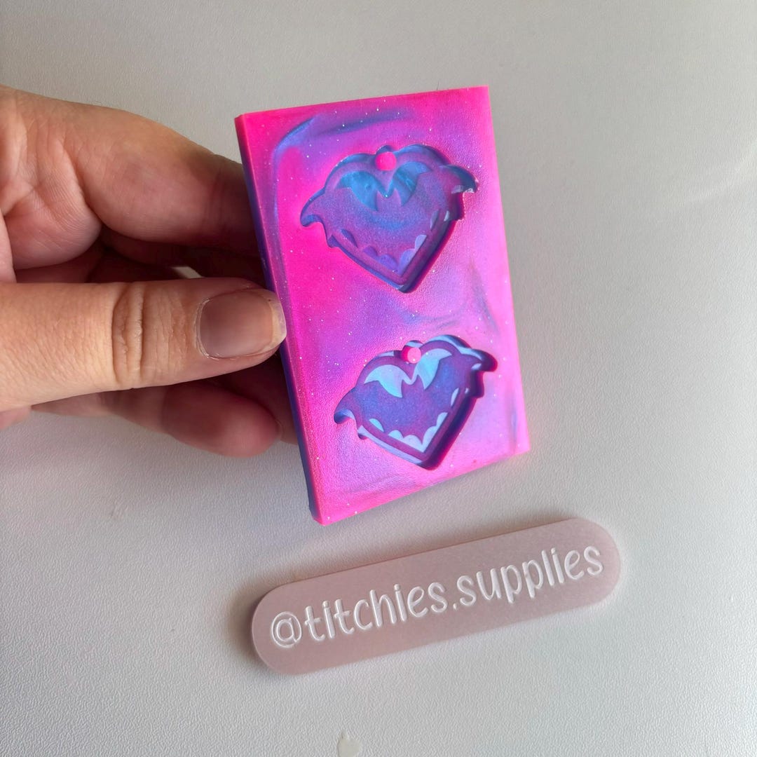 Bat Heart Earring Silicone Mould/mold - Etsy