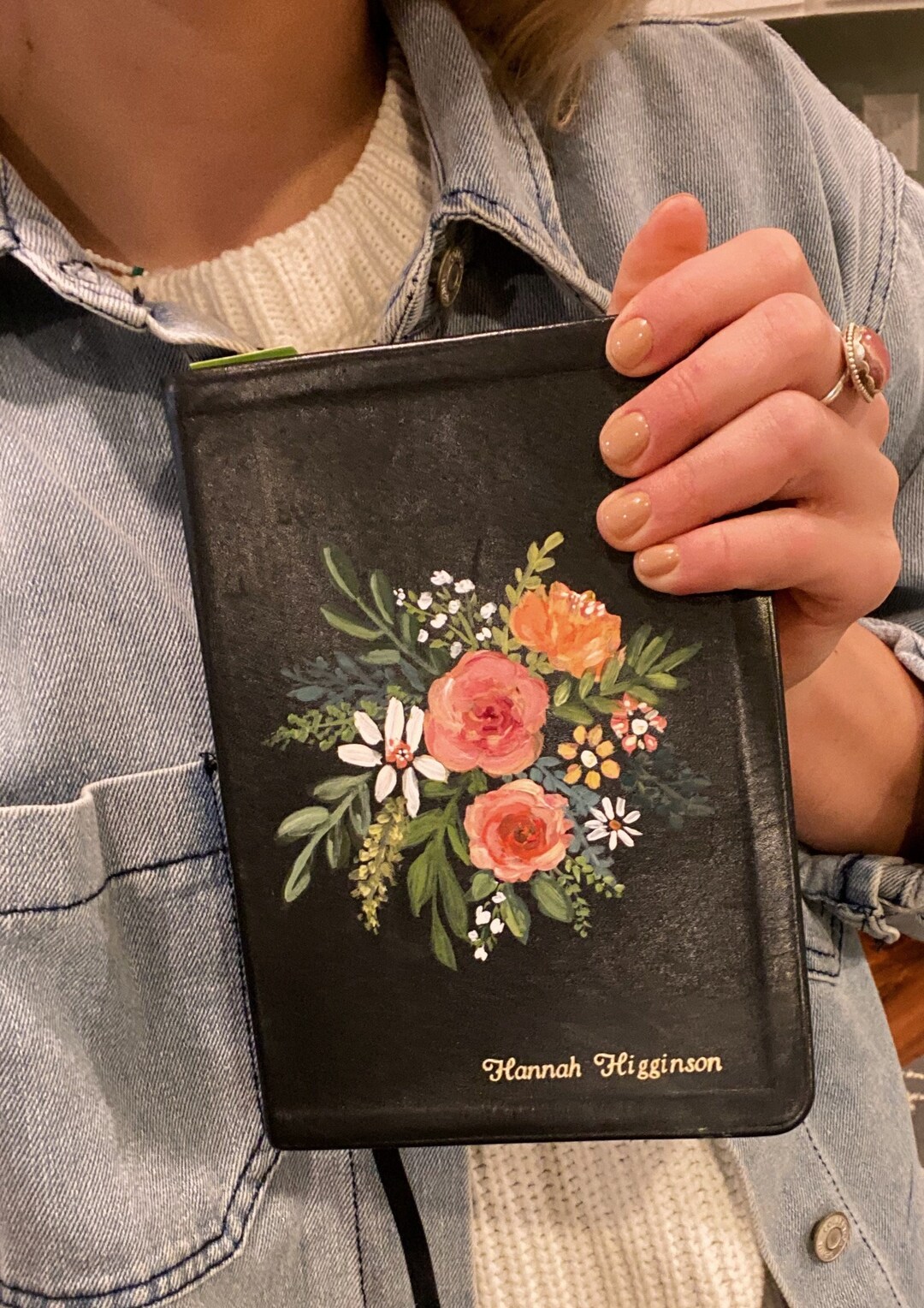 Custom Acrylic Leather Scripture Cover - Etsy