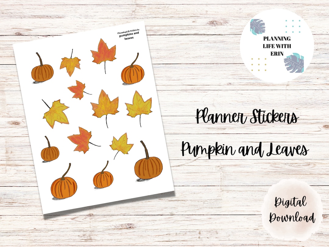 Planner Sticker Sheet|fall Stickers|digital Download|instant Download ...