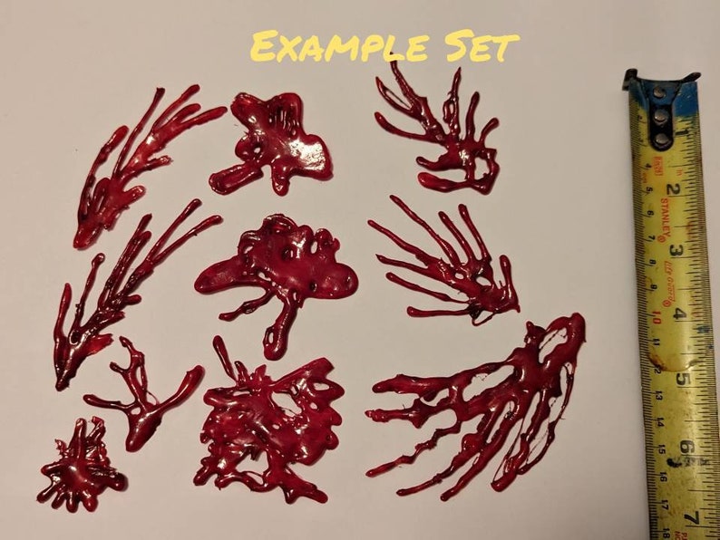1:12 Scale Prop Blood Splatter and Spray for Diorama - Etsy
