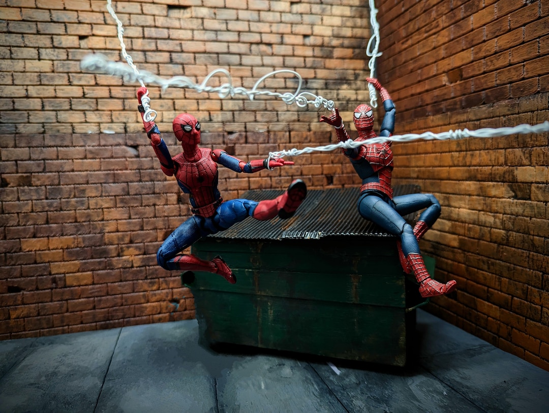 1:12 Scale Spider-man Mix and Match Webbing Effect Prop for Dioramas ...