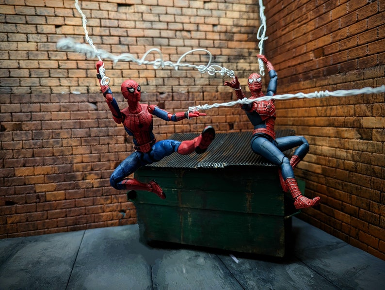 1:12 Scale Spider-man Mix and Match Webbing Effect Prop for Dioramas ...