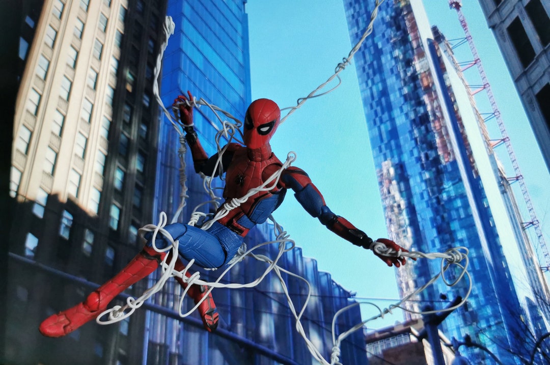 1:12 Scale Spider-man Chaotic Webbing Effect Prop for Dioramas and Toy ...