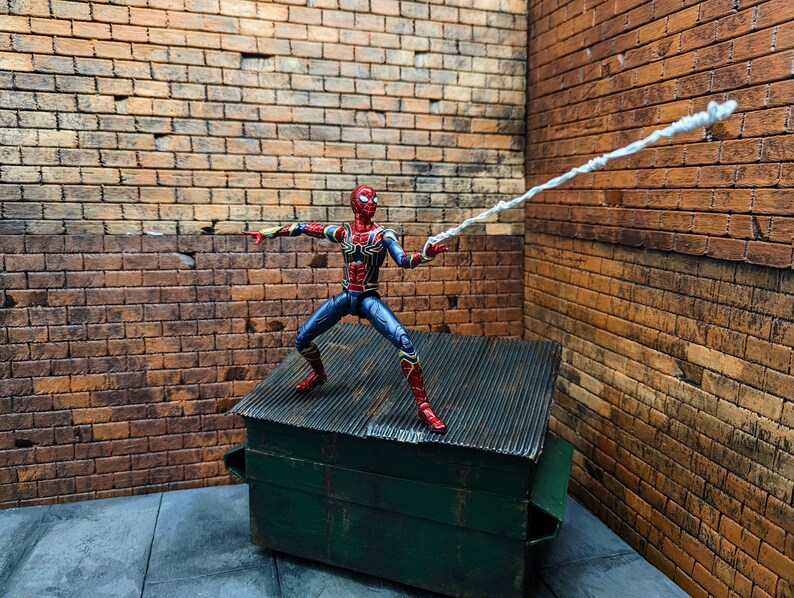 1:12 Scale Spider-man Coiled Webbing Effect Prop for Dioramas and Toy ...