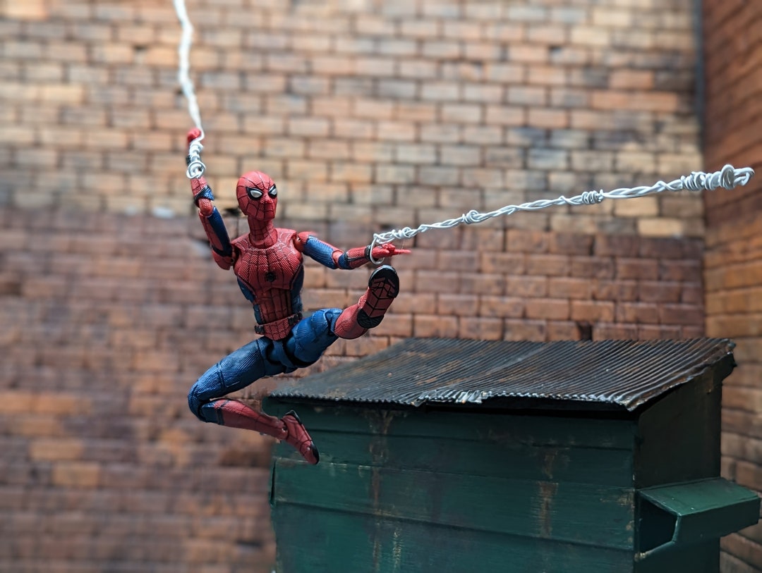 1:12 Scale Spider-man Coiled Webbing Effect Prop for Dioramas and Toy ...