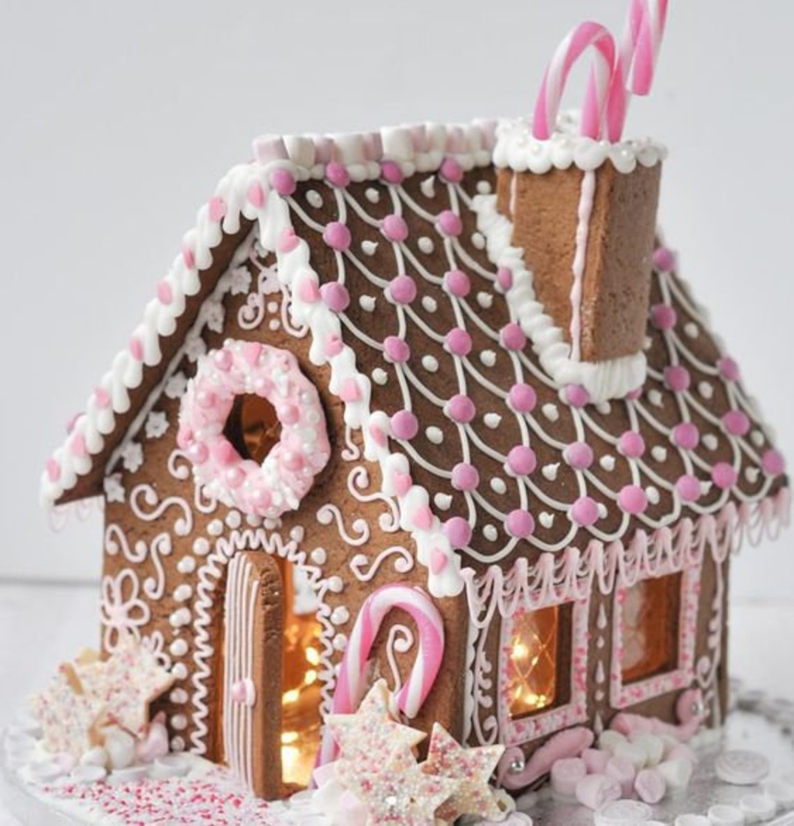 Gingerbread House Dimensions - Easy - Etsy