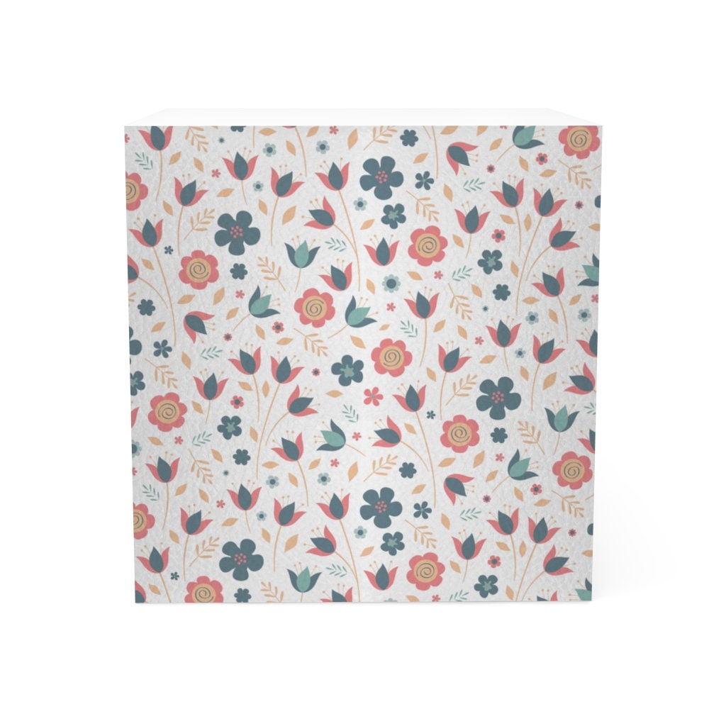 Floral Sticky Note Cube - Etsy