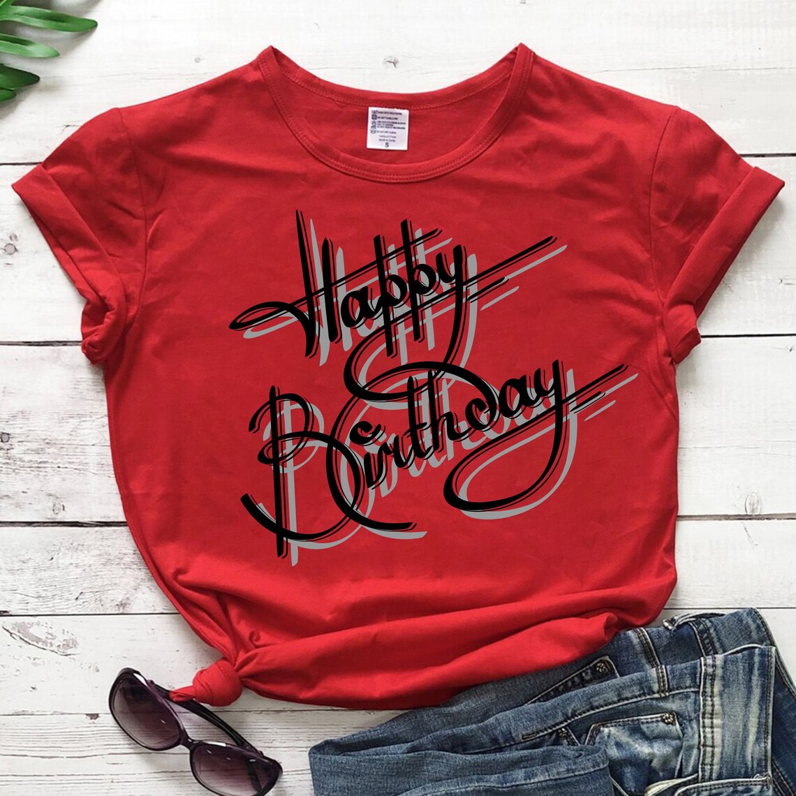 Happy Birthday Svg Bundle Calligraph Happybirthday Lettiring Etsy