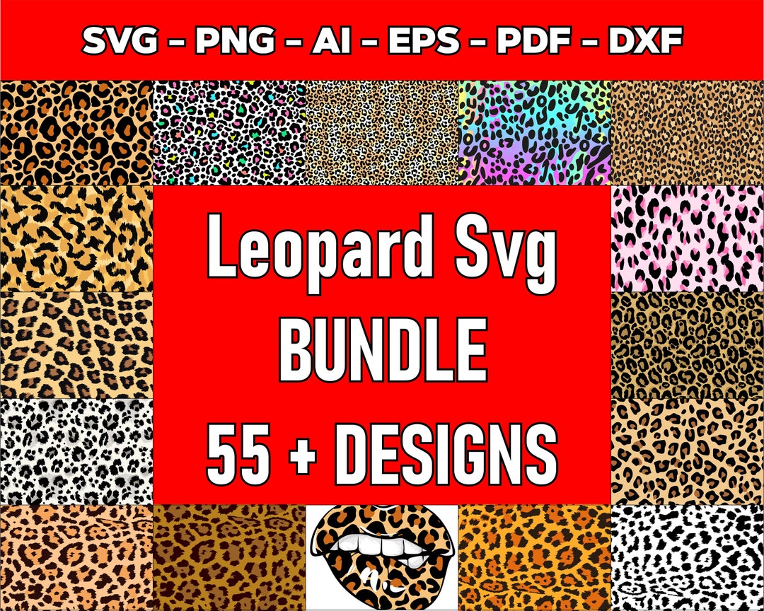 Leopard SVG, Leopard SVG, Leopard Texture Svgs, Cheetah Print, Two ...