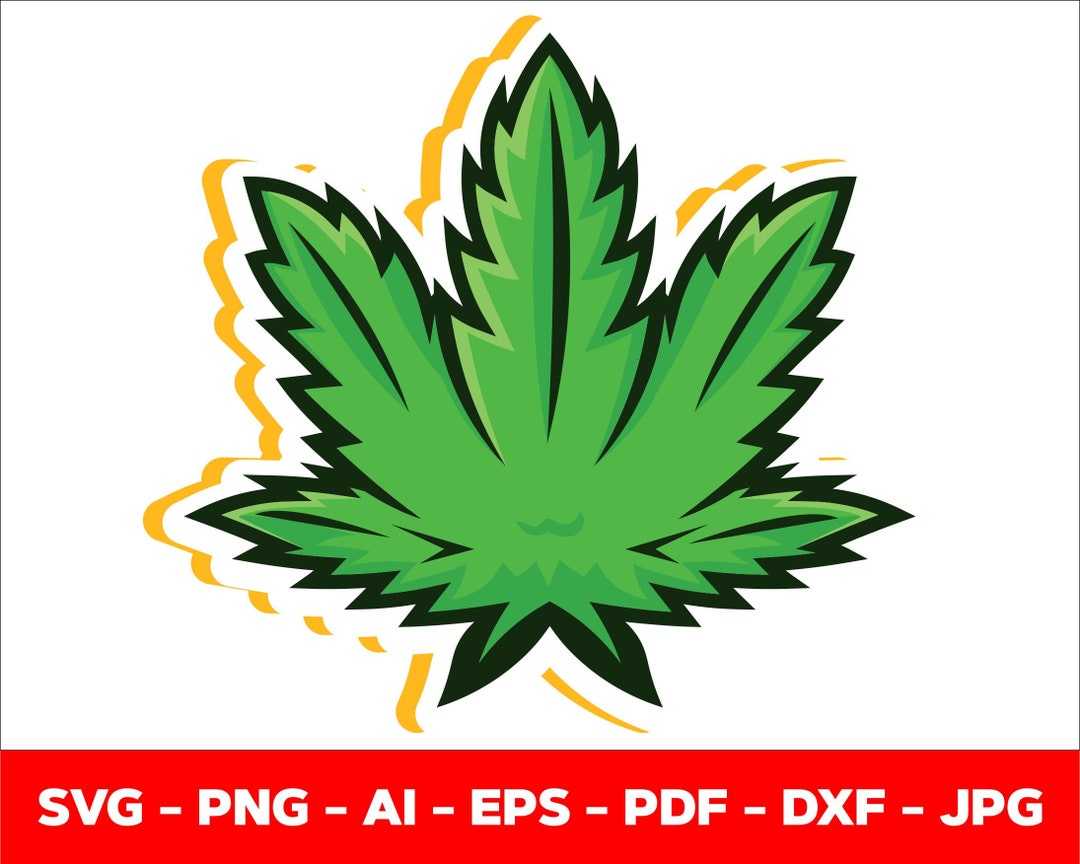 Pot Leaf SVG Download, SVG Files for Cricut, Dxf Files for Silhouette ...