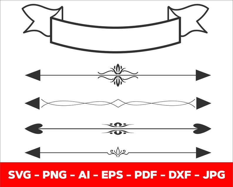Decorative Lines SVG Bundle PNG Floral Ornaments Svg Floral - Etsy