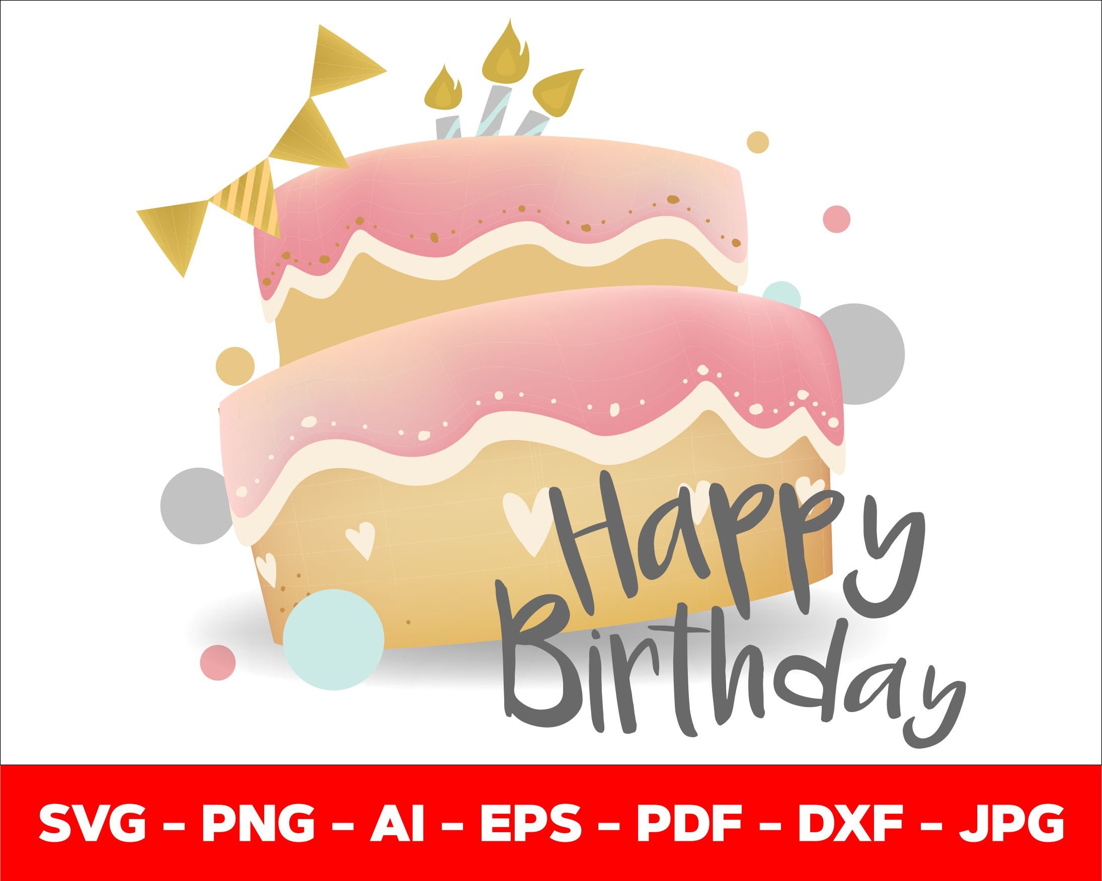 Happy Birthday Svg Bundle I Birthday Svg Birthday Party Svg Etsy Uk