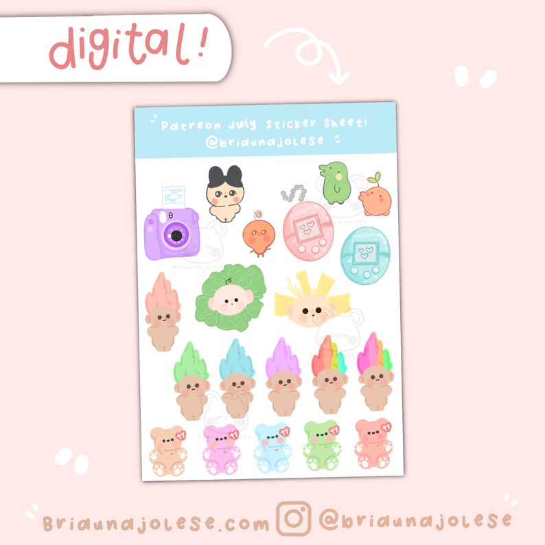 Retro Toys Sticker Sheet - Etsy