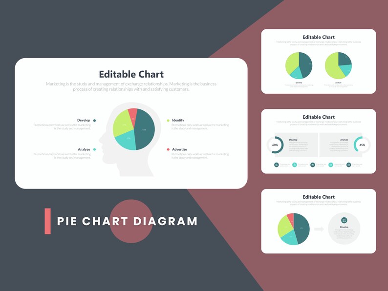 PIE CHARTS Infographics Keynote Template PPT Powerpoint Template ...