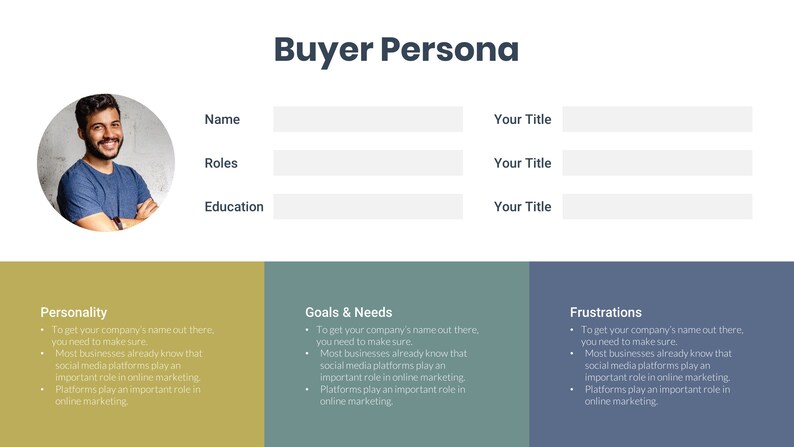Buyer Persona Infographic Templates | Diagrams for Powerpoint, Keynote ...