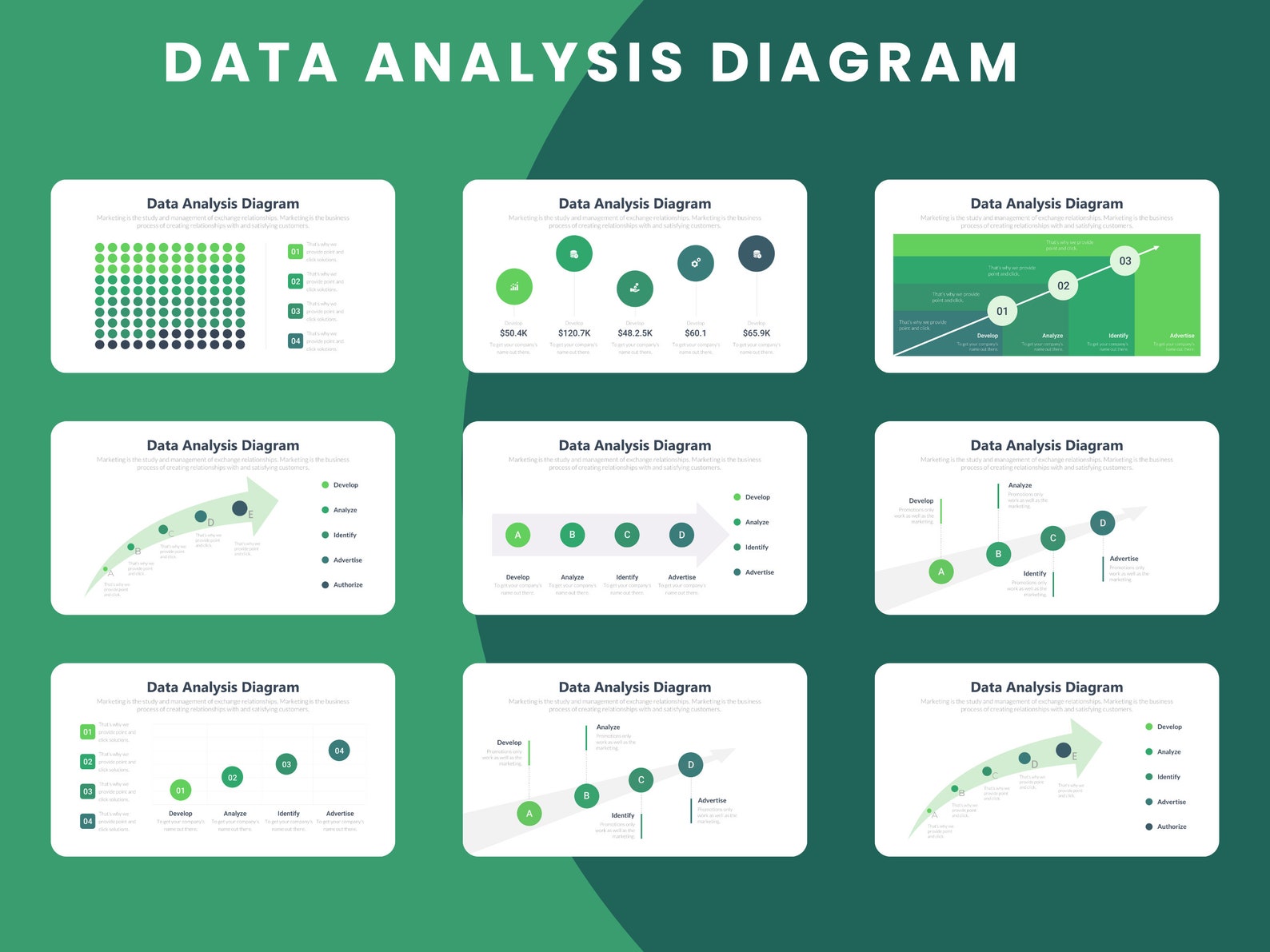 DATA ANALYSIS Diagram Infographics Google Slides Keynote - Etsy