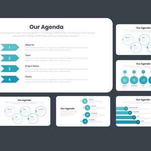 AGENDA Infographics Goolgle Slides Keynote PPT, Modern Slides ...