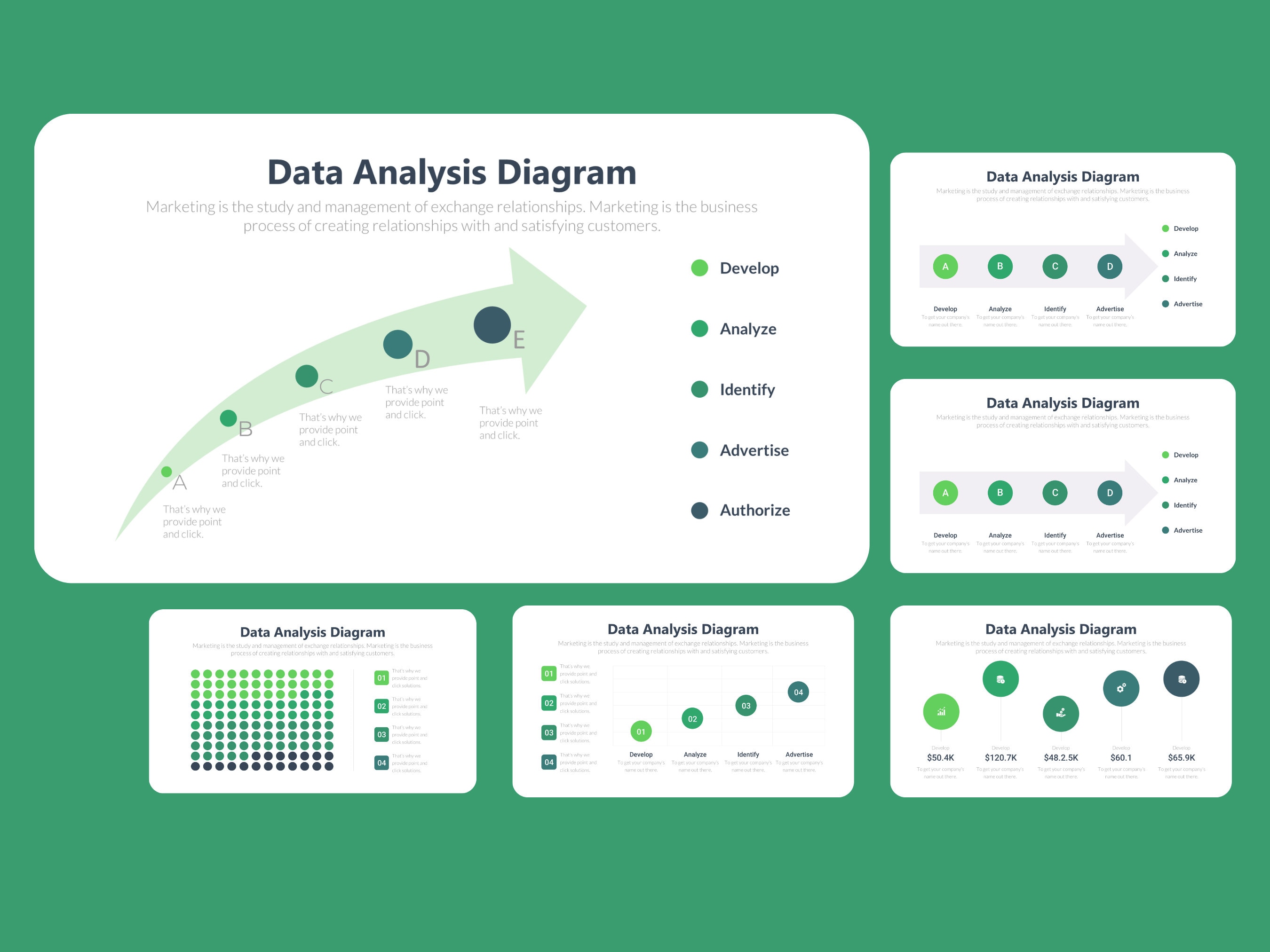 DATA ANALYSIS Diagram Infographics - Google Slides | Keynote | PPT - Etsy