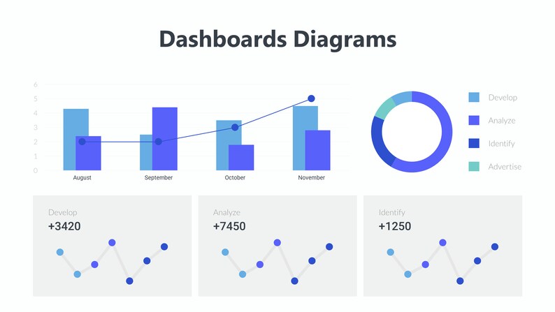 Dashboard Diagrams Infographics Powerpoint Template PPTX Keynote ...
