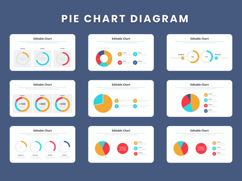 PIE CHARTS Infographics Keynote Template PPT Powerpoint Template ...
