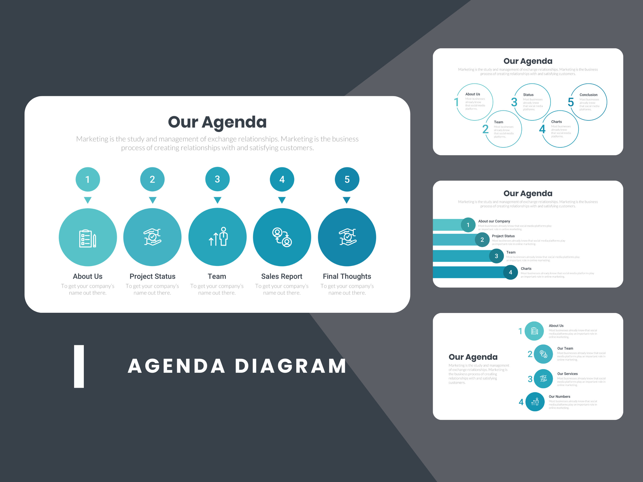 AGENDA Infographics Goolgle Slides Keynote PPT, Modern Slides ...