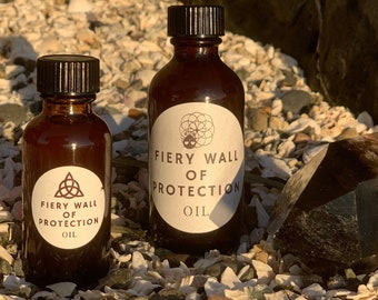 Fiery Wall of Protection Oil, Hoodoo, Conjure, Intention Oil, Ritual ...