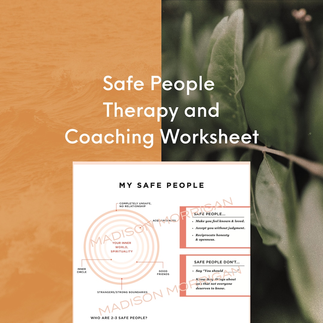 Safe People Assessment PDF 1 Page Journal Worksheet - Etsy