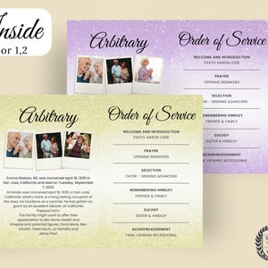 Funeral Programs Template Obituary Template for Funeral Memorial ...