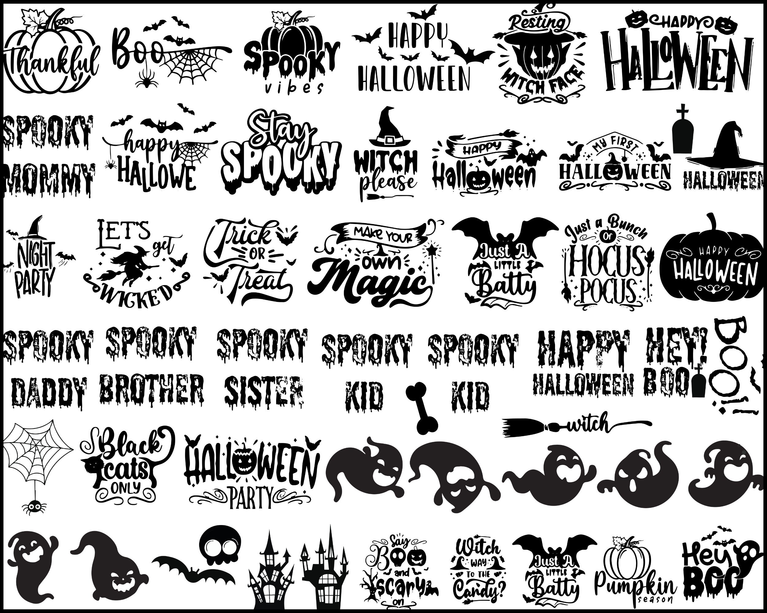 Fall Svg Halloween Svg Bundle Fall SVG Bundle Autumn Svg - Etsy