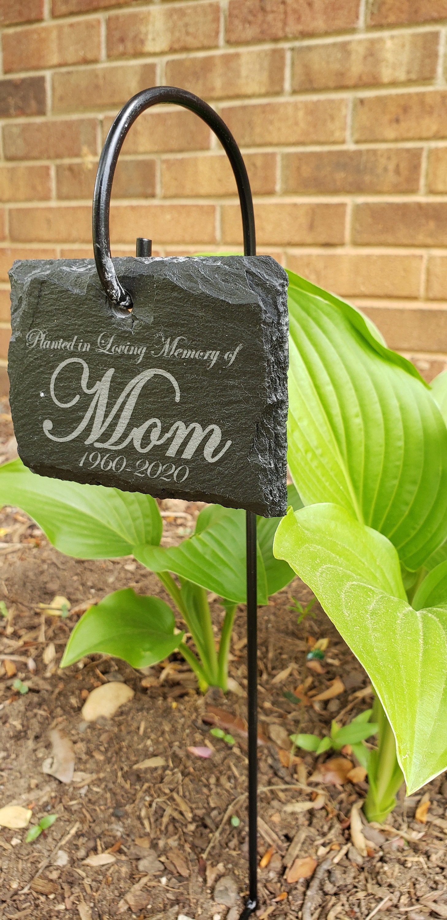 Personalized Garden Sign, Garden Marker, Engraved Slate, Planter Sign ...