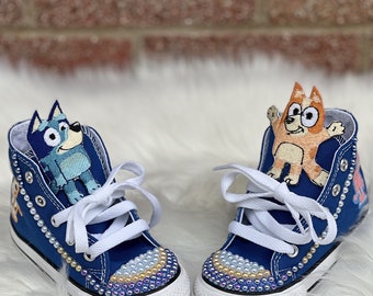Bluey Bling Converse - Etsy