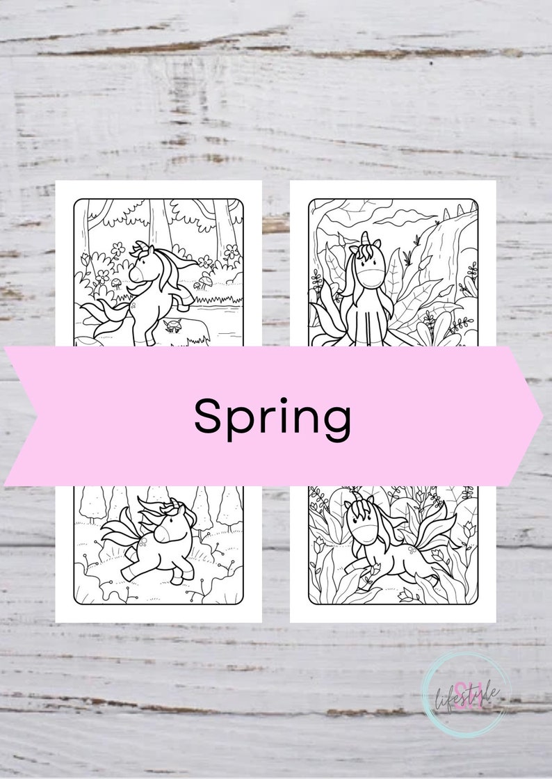 32 Unicorn Coloring Pages, Unicorn Printable, Unicorn Seasonal Coloring ...