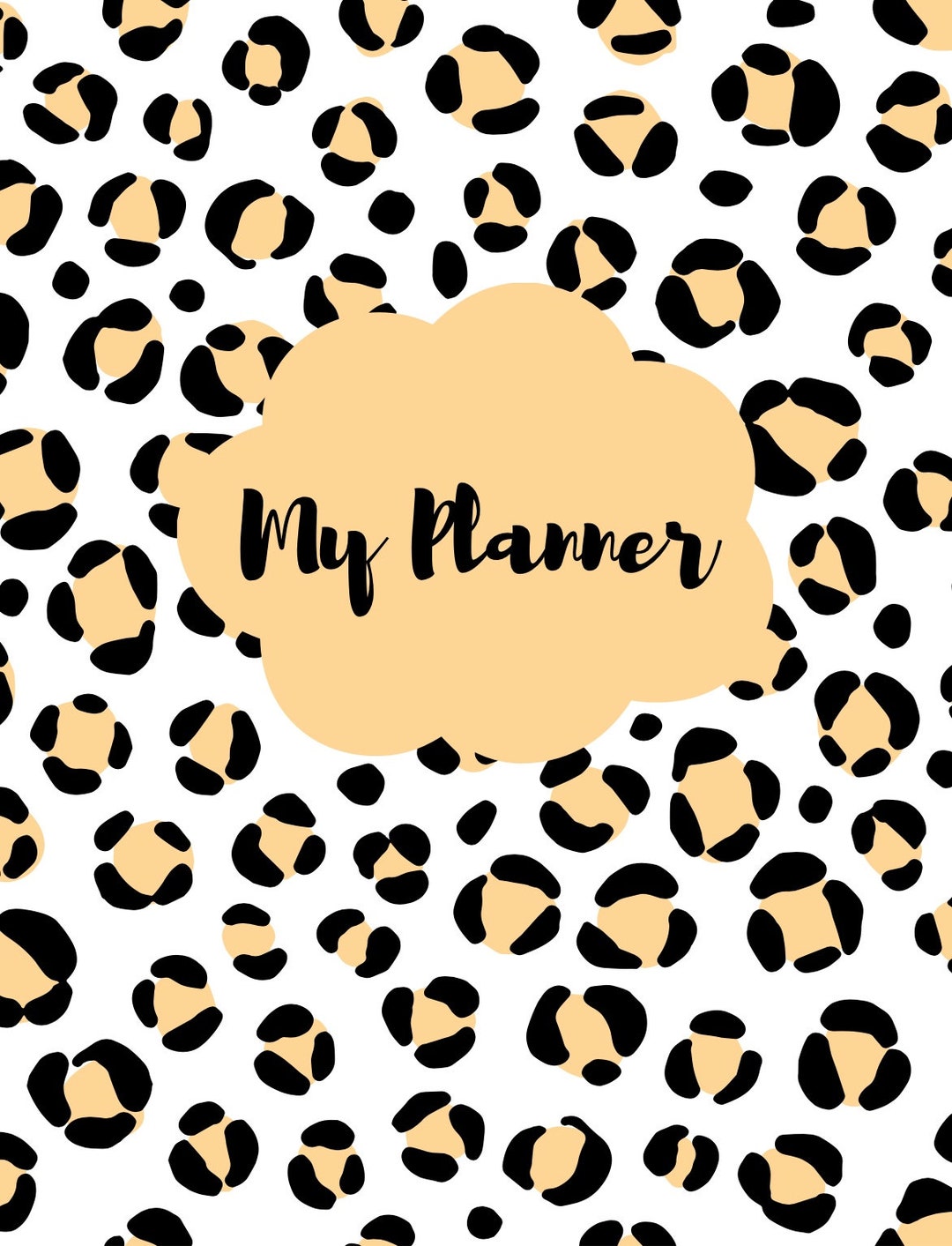 2023 UNDATED Leopard Digital Planner - Etsy