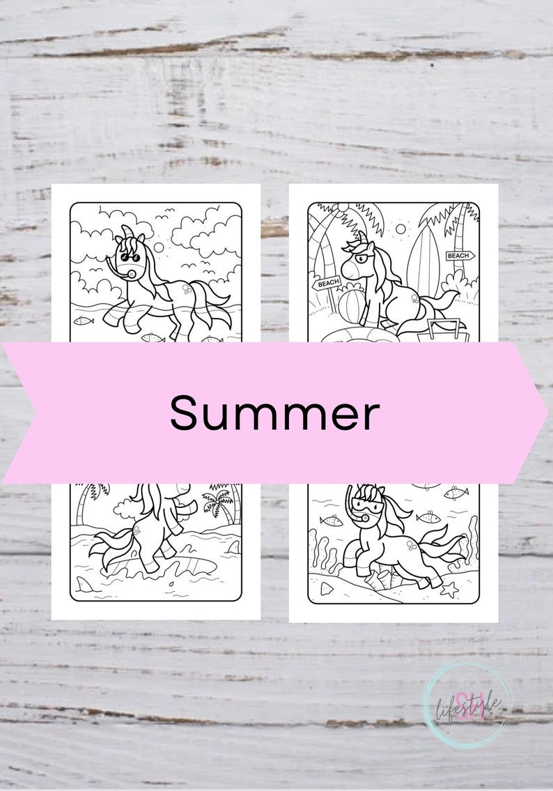 32 Unicorn Coloring Pages, Unicorn Printable, Unicorn Seasonal Coloring ...