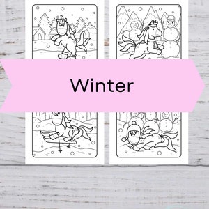 32 Unicorn Coloring Pages, Unicorn Printable, Unicorn Seasonal Coloring ...
