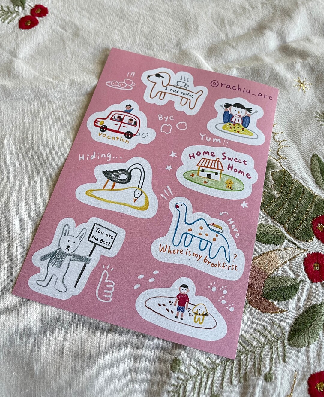 A6 Sketch Sticker Sheet Bullet Journal Stickers - Etsy