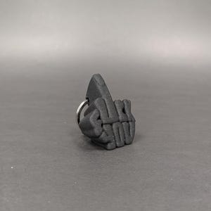 Middle Finger Keychain - Etsy