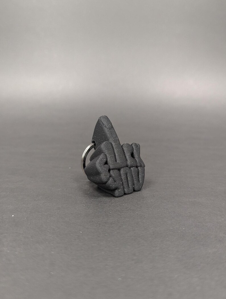Middle Finger Keychain - Etsy