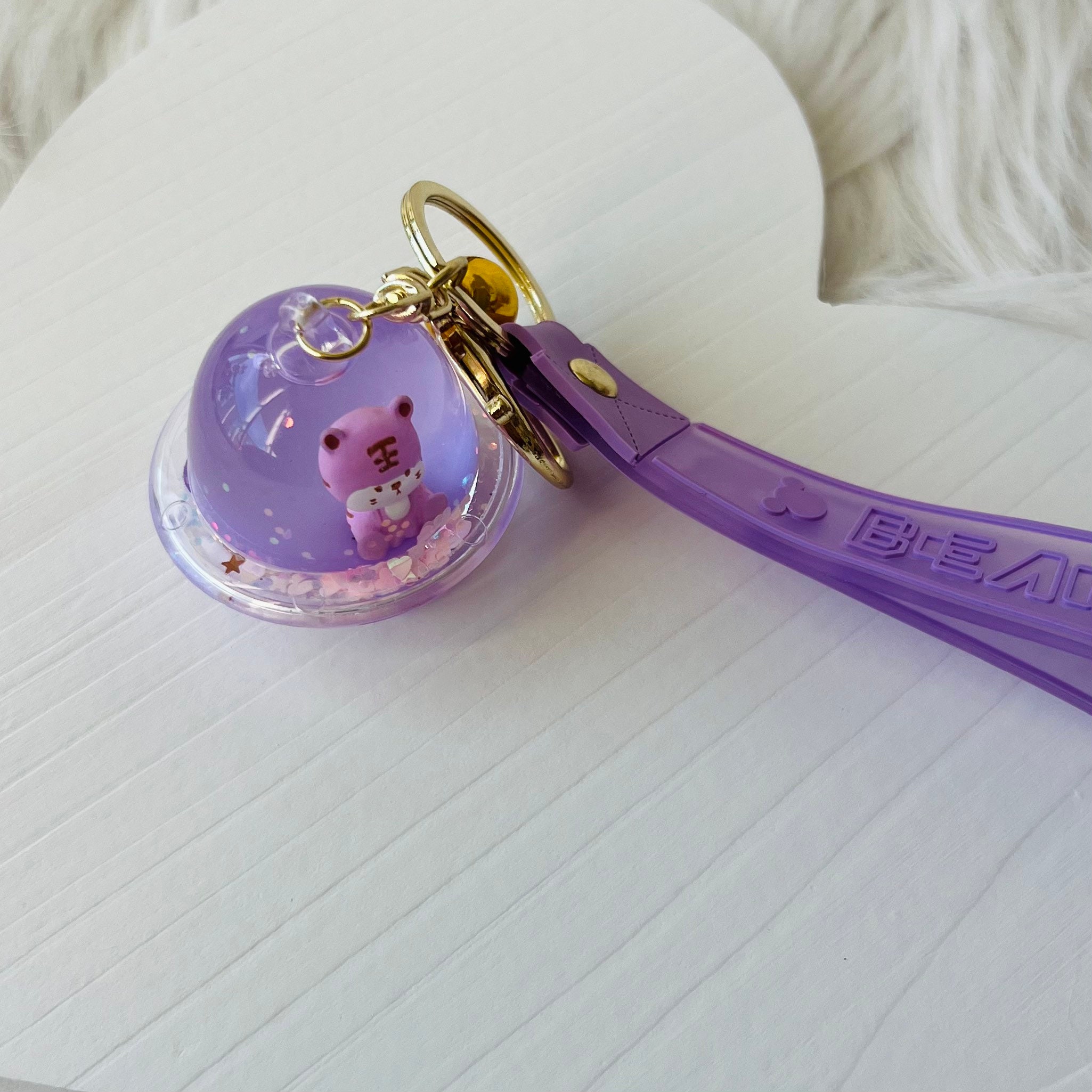 Tiger Liquid Keychain, Animal Keychain, Quicksand Keychain, Kawaii ...